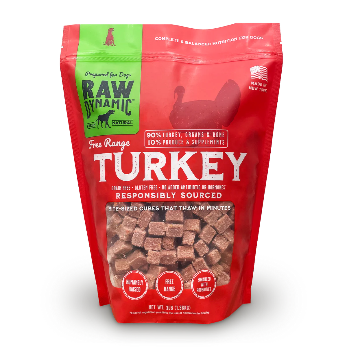 Raw Dynamic Frozen Raw Turkey Formula For Dogs - Durham, NC - Barnes ...